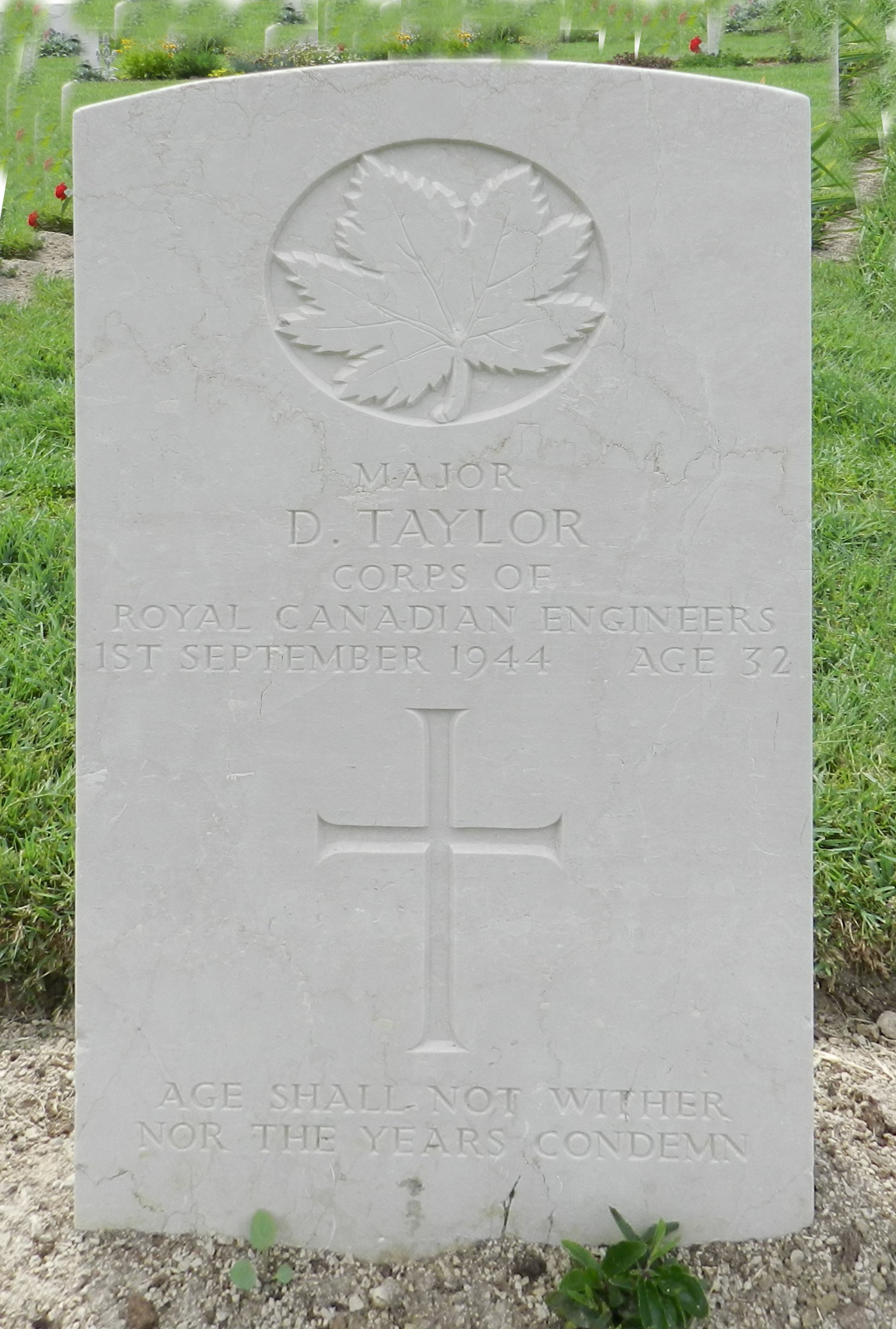 Maj David Taylor, No. 1 Drilling Company | Canadian Military Engineers